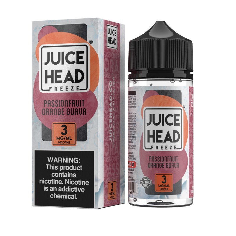 Juice Head - Passionfruit Orange Guava FREEZE 100mL, juice head freeze